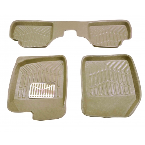 Leathride Texured 3D Car Floor Mats For Tata Safari Old