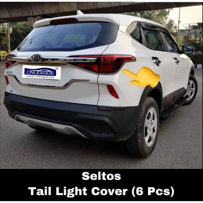 Kia Seltos Exterior Chrome Body Show Kit Combo 38 Pieces - Carhatke.com