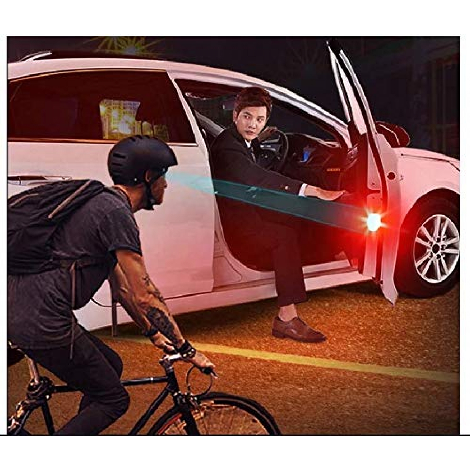 Waterproof 5 LED Wireless Car Open Door Warning Indicator Flash ...