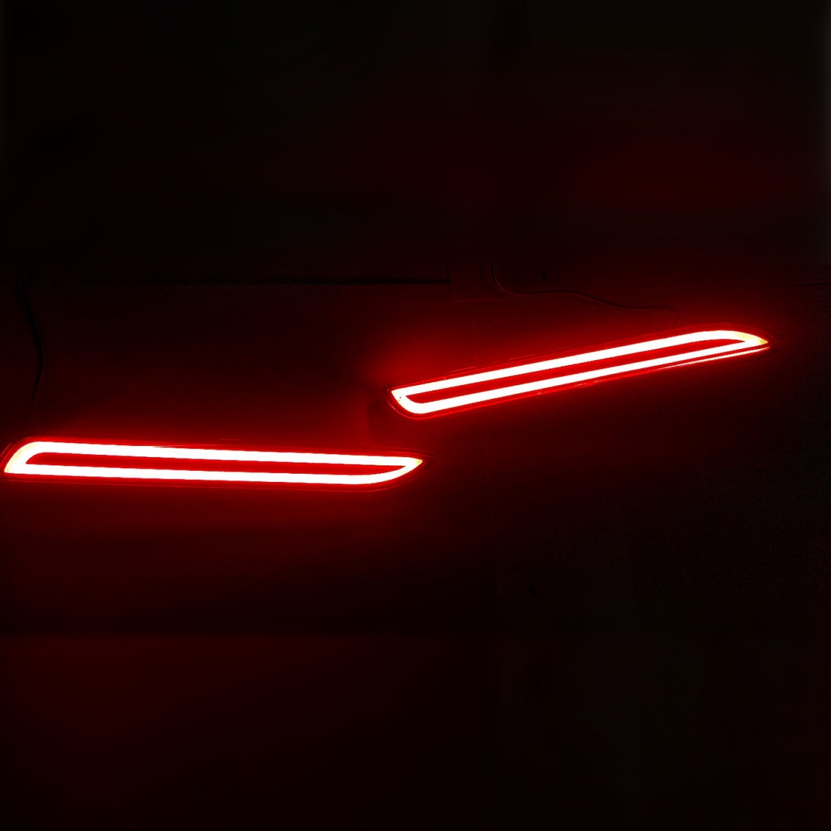 LED Bumper Reflector Lights For Toyota Old Fortuner Type-2 Matrix Style ...