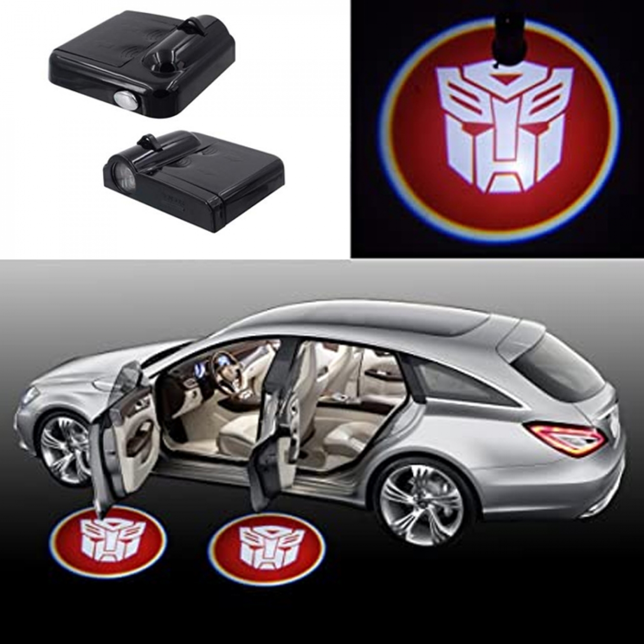 Wireless Car Welcome Logo Shadow Projector Ghost Lights Kit for All Cars