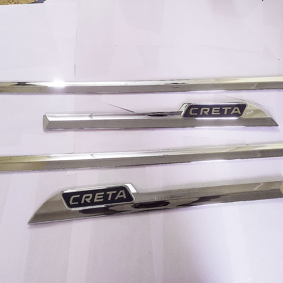Hyundai New Creta 2020 Chrome Door Side Beading Set Of 4 - Imported