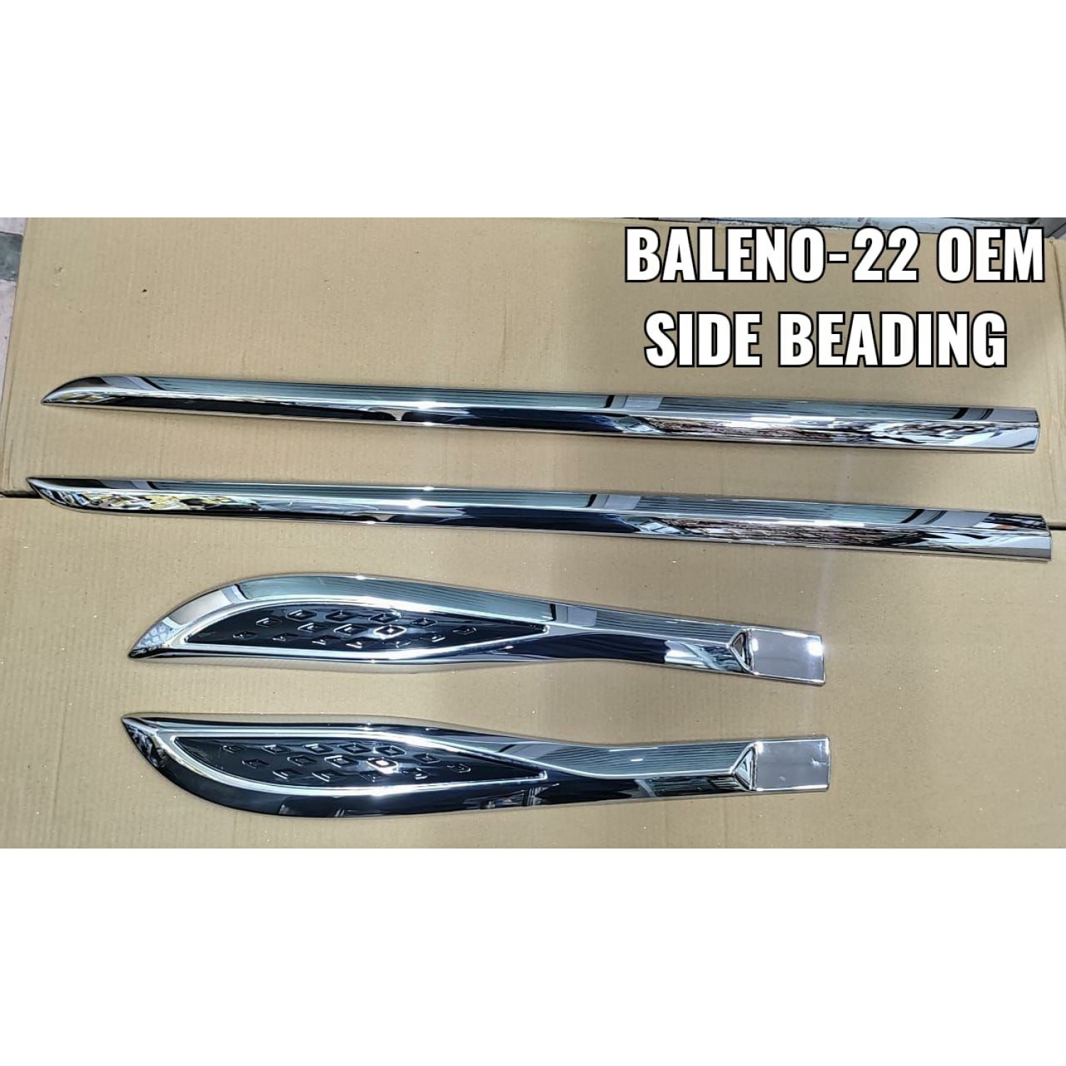 Maruti Suzuki New Baleno 2022 Onward OEM Chrome Door Side Beading Set Of 4