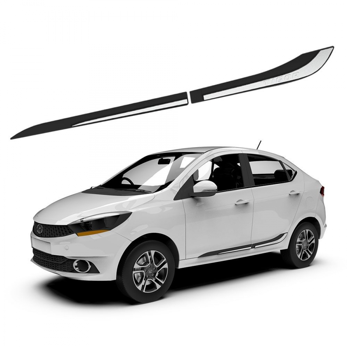 GFX Tata Tigor 2016 Onward Door Side Cladding - Set of 4
