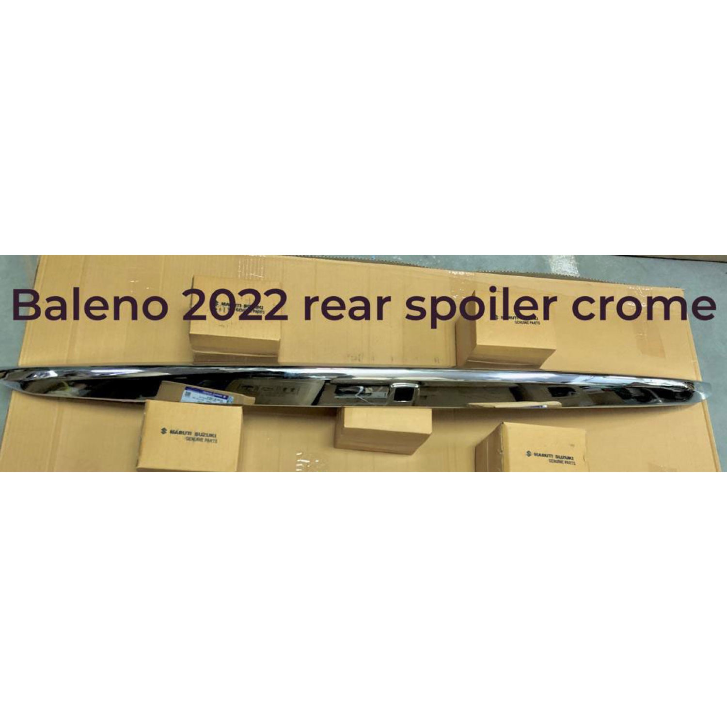Rear Dicky Chrome Spoiler for New Baleno