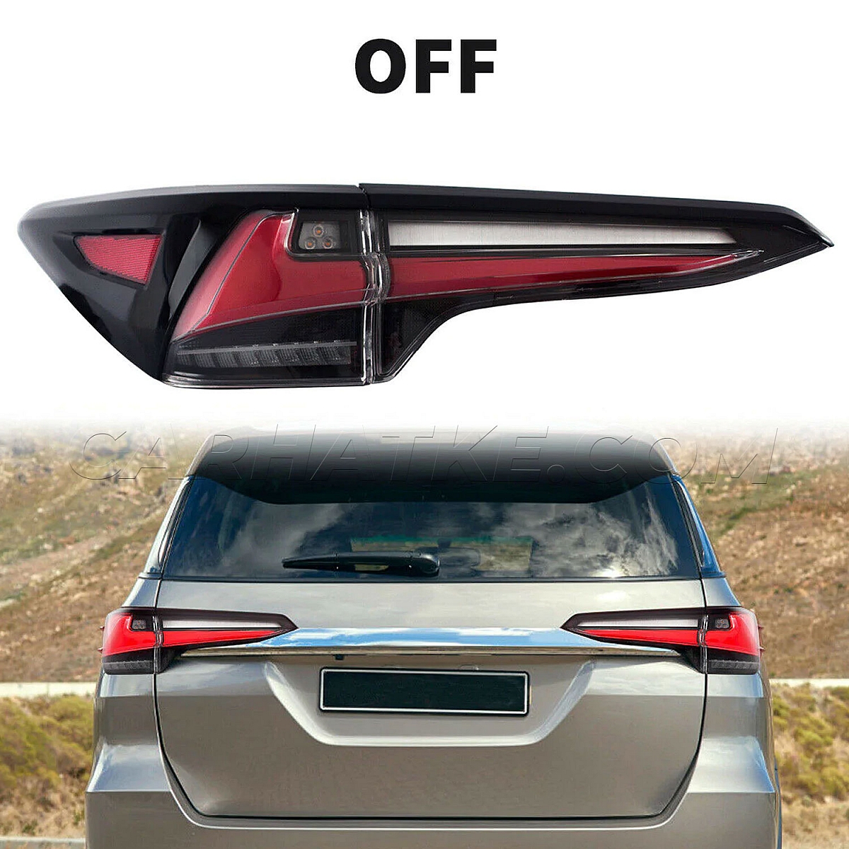 Toyota Fortuner 2016 Onwards Modified Lexus Style LED Tail Light With ...