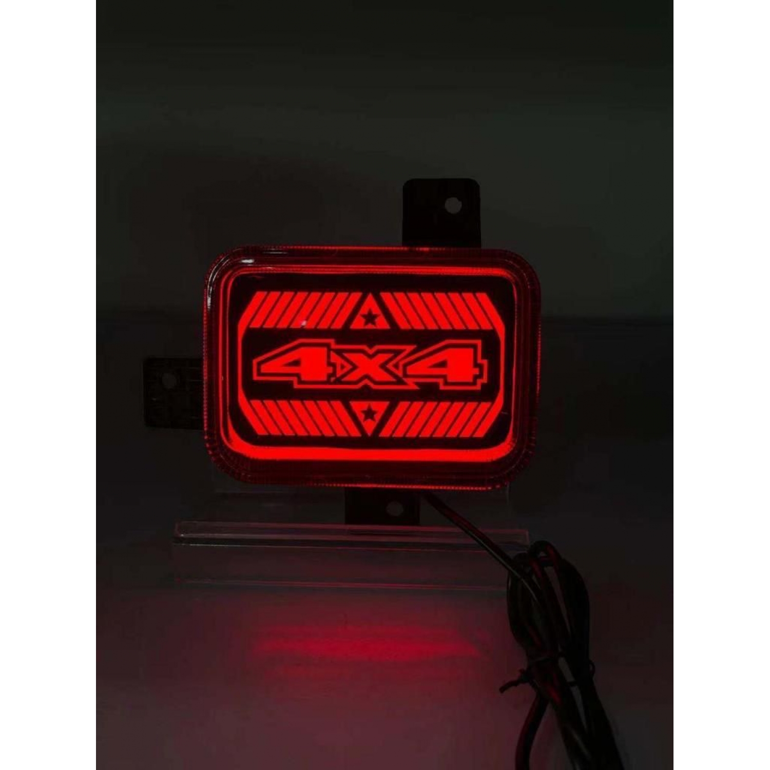 Mahindra Thar 2020 Onward Bumper LED Reflector Lights 4 X 4 Logo With ...