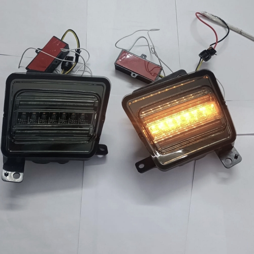 Mahindra Thar 2020 Onward Front Fender LED DRL Light With Matrix Turn ...