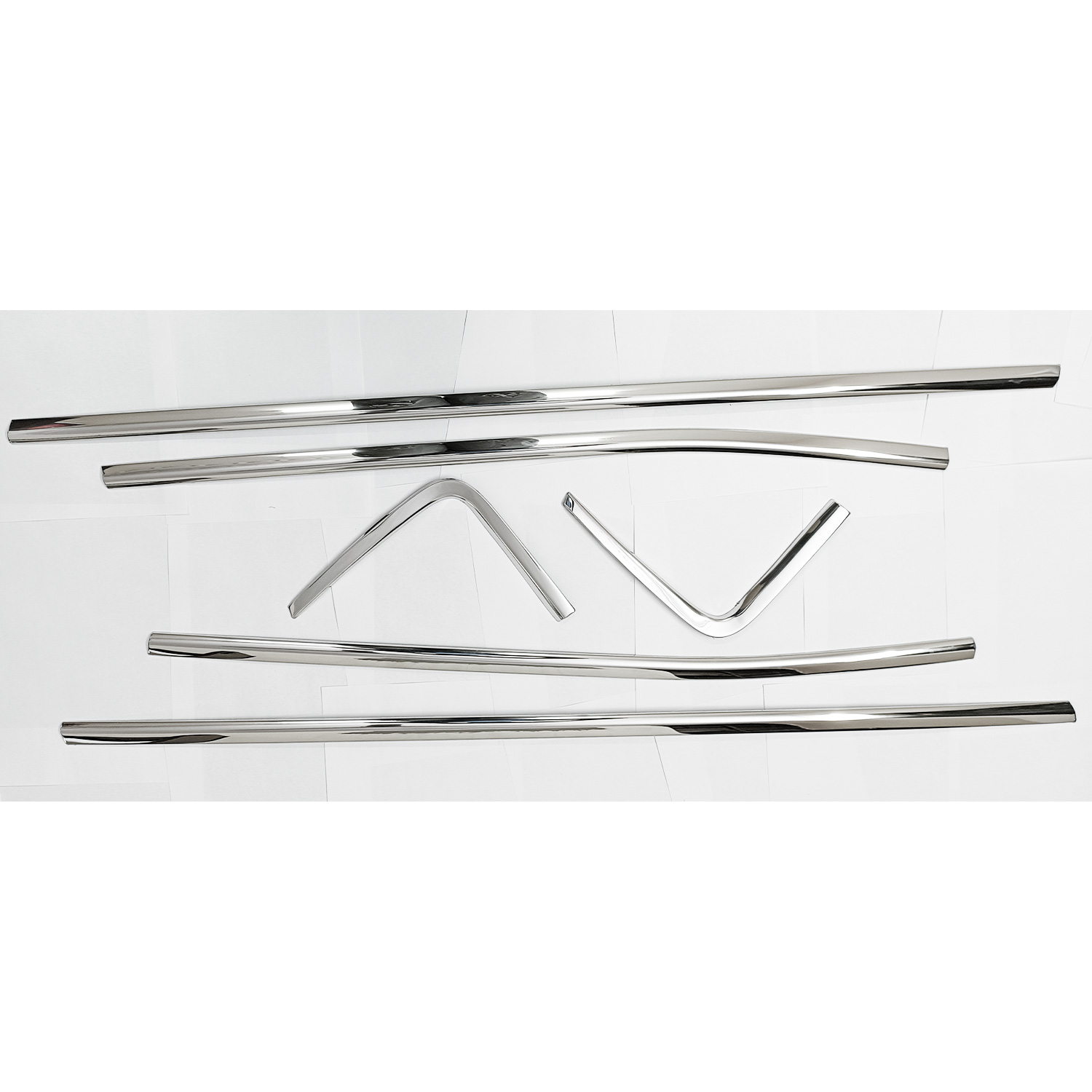 Jeep Compass Lower Window Chrome Garnish Trims (Set of 6Pcs.)