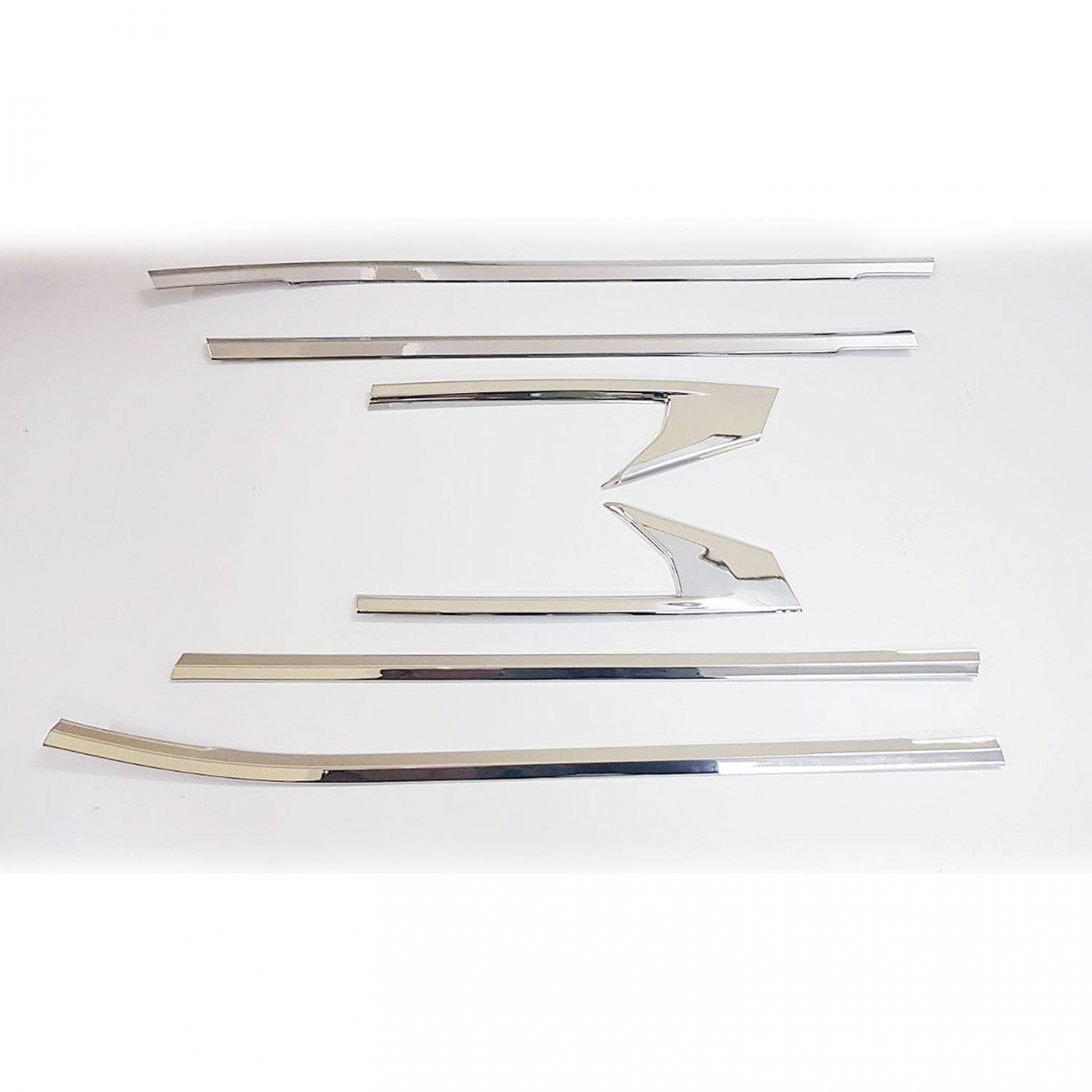 Kia Seltos Lower Window Chrome Garnish Trims (Set Of 6Pcs.)