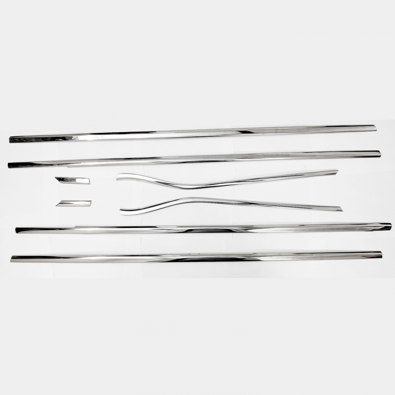 MG Hector Window Lower Chrome Garnish Trim (Set of 8Pcs.)