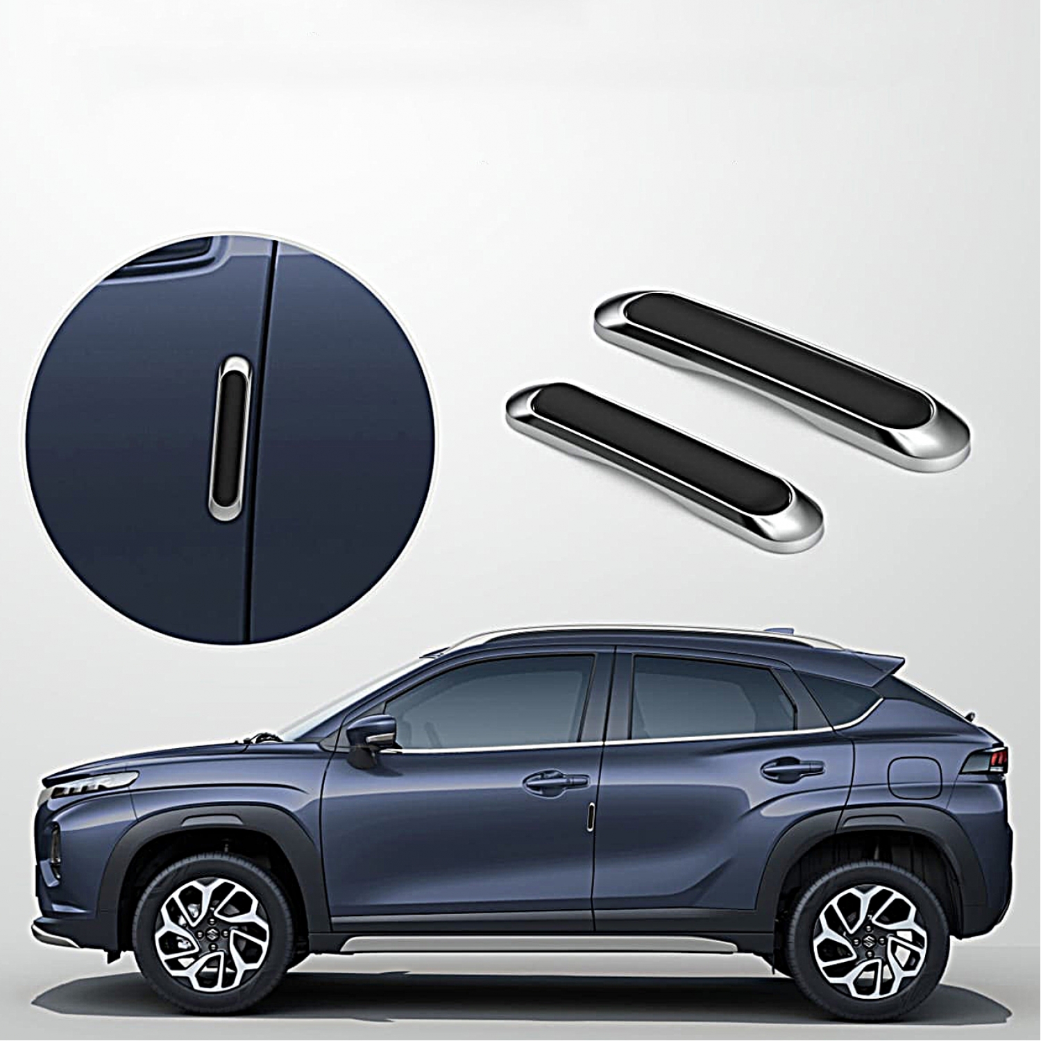 GFX Opel Black Car Door Guard Scratch Protector Price Online