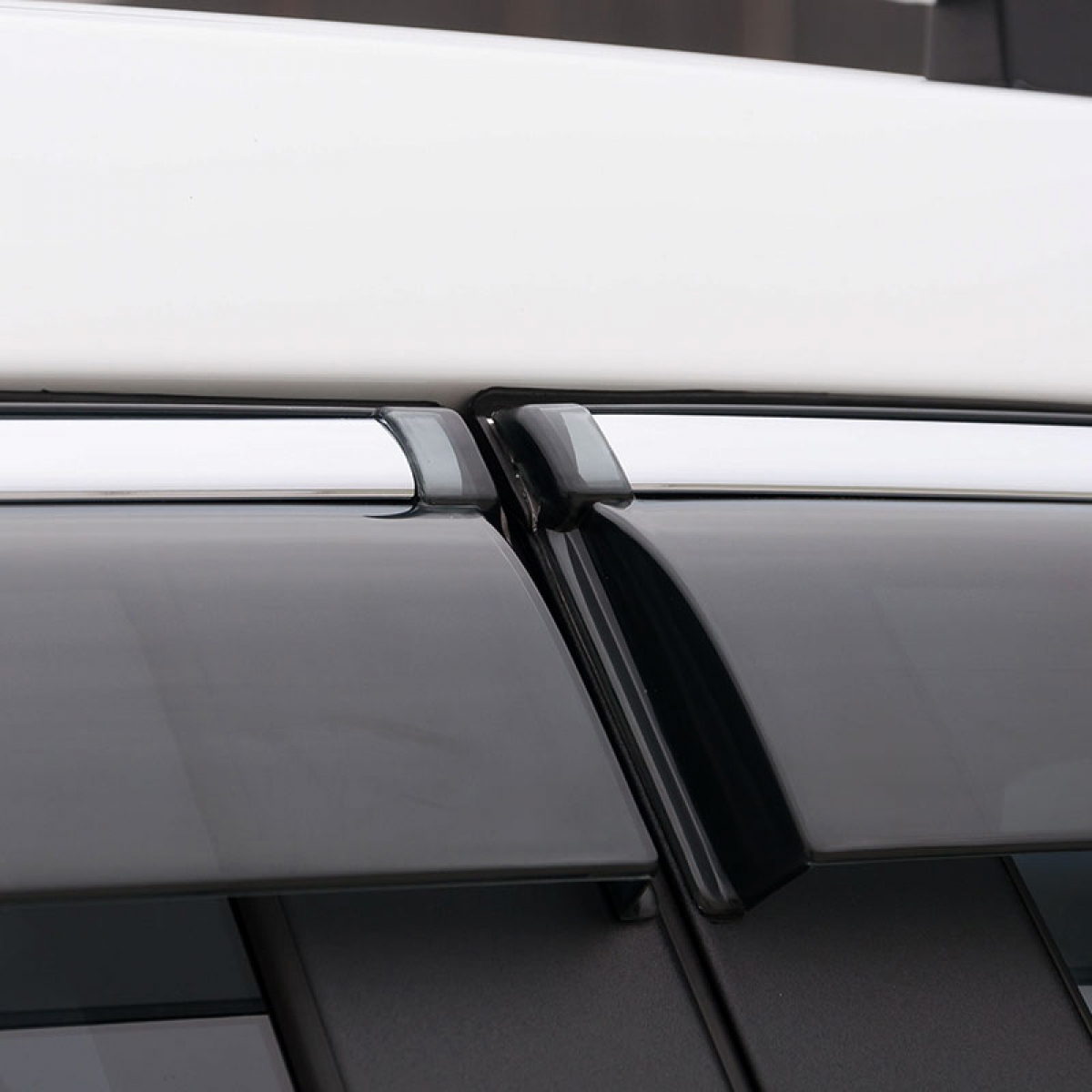 Hyundai Venue Car Window Door Visor with Chrome Line (Set Of 4 Pcs.)
