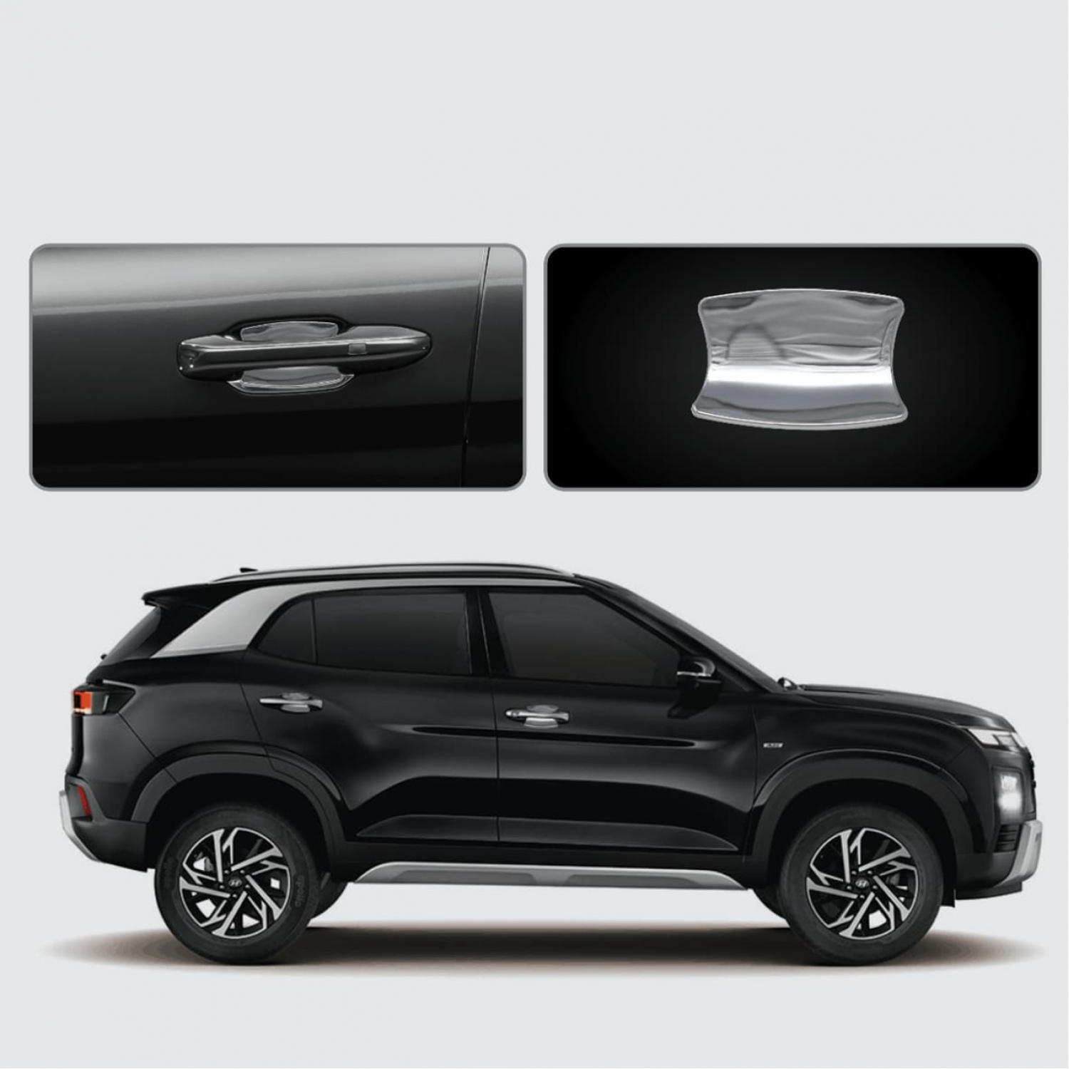 Hyundai New Creta Finger Guard/Bowl Chrome - Cnleague