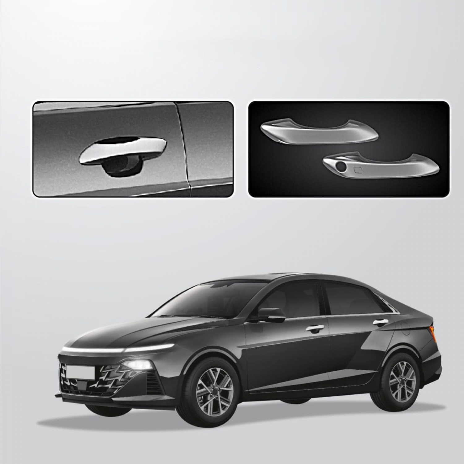 Galio Hyundai New Verna Door Handle Chrome Cover Garnish