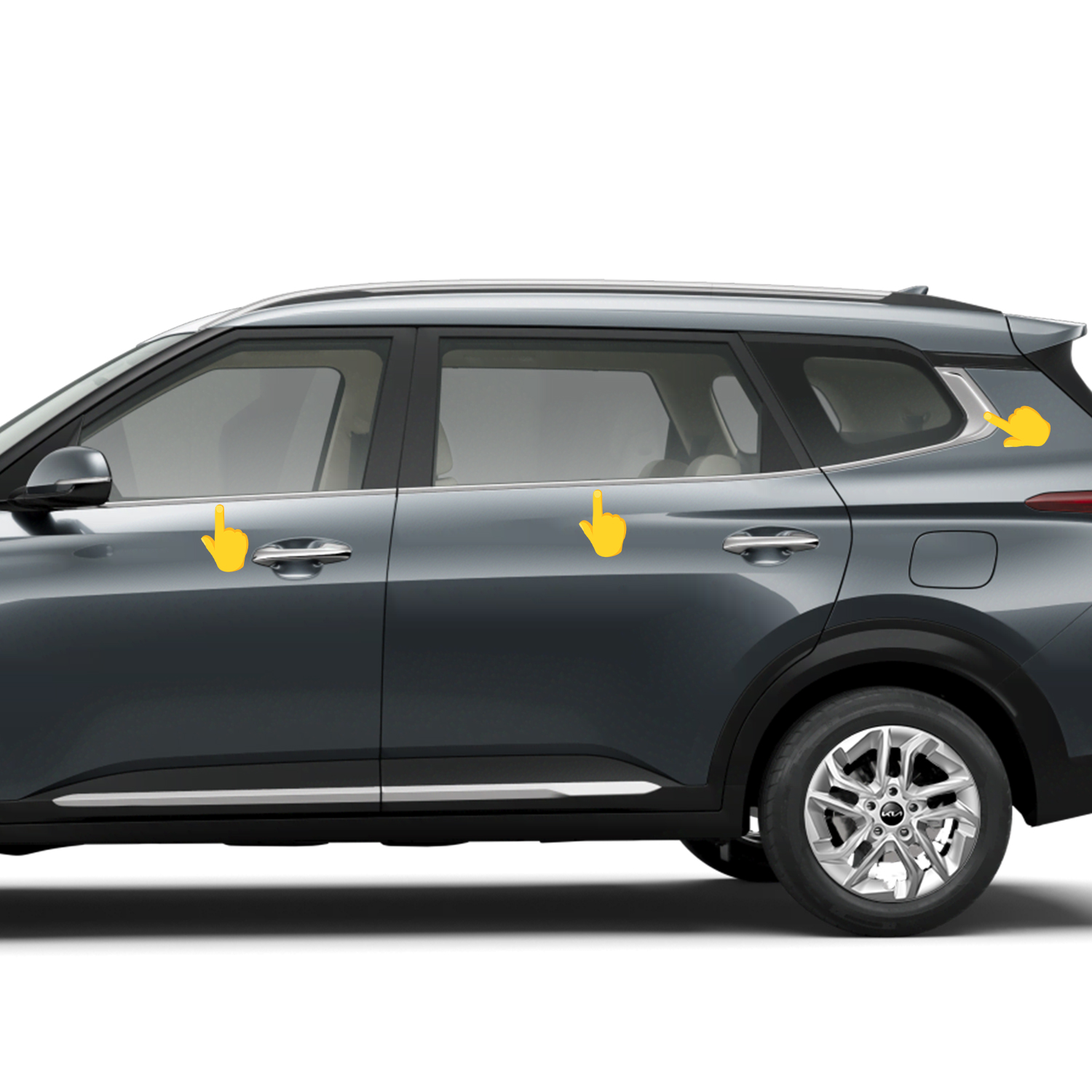 Kia Carens Lower Window Chrome Garnish