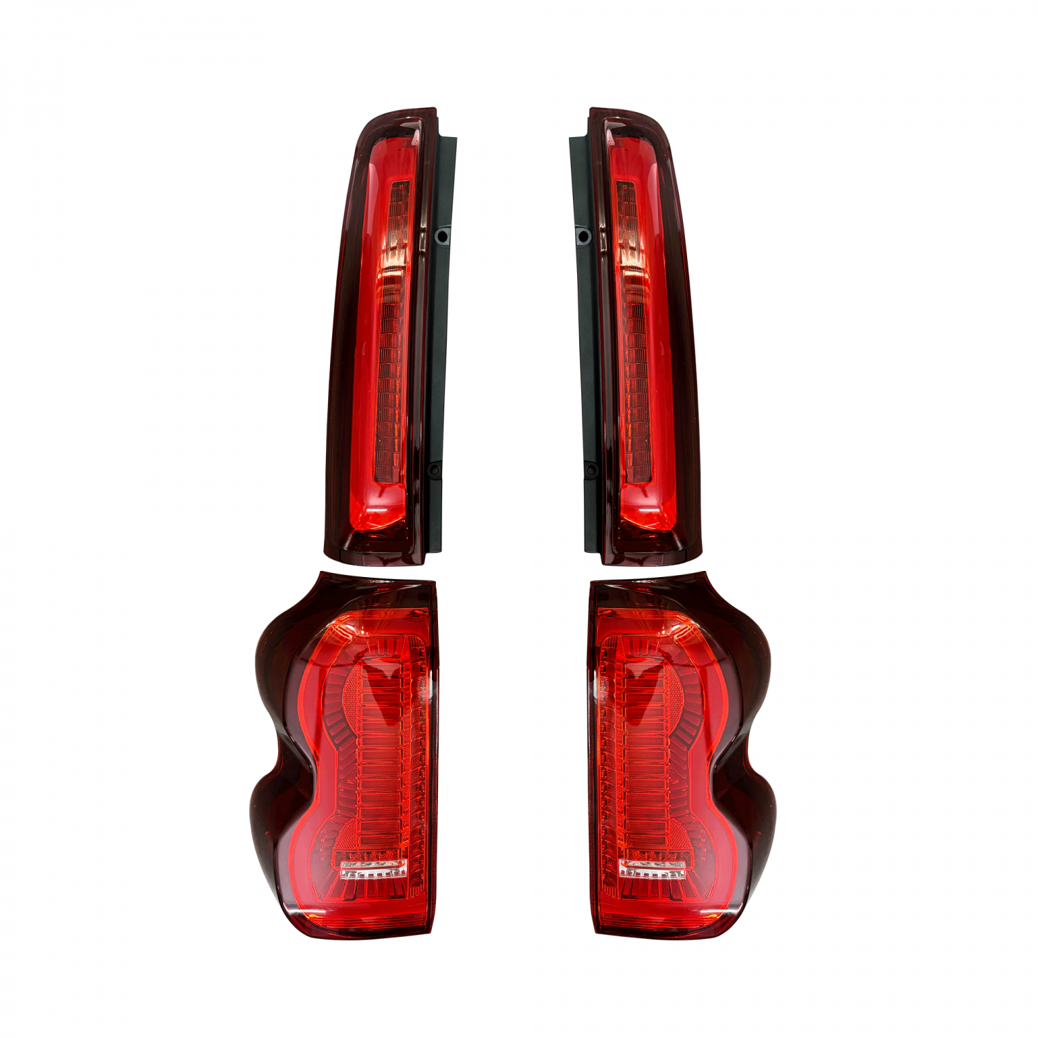 Mahindra Scorpio Tail Light And Pillar Light - Red Glass