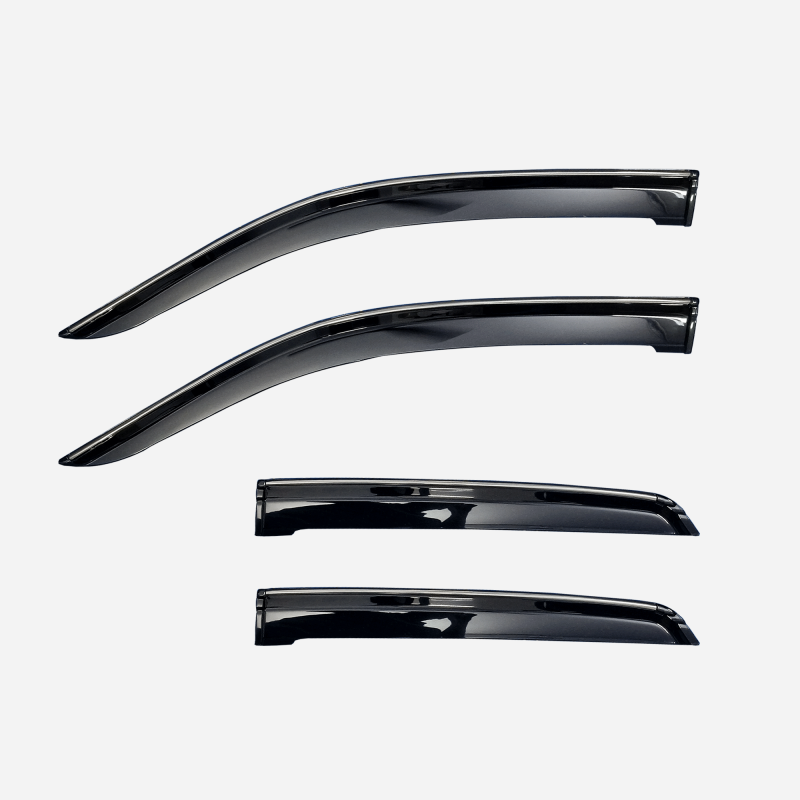 Buy Car Door Visor Black And Chrome Line