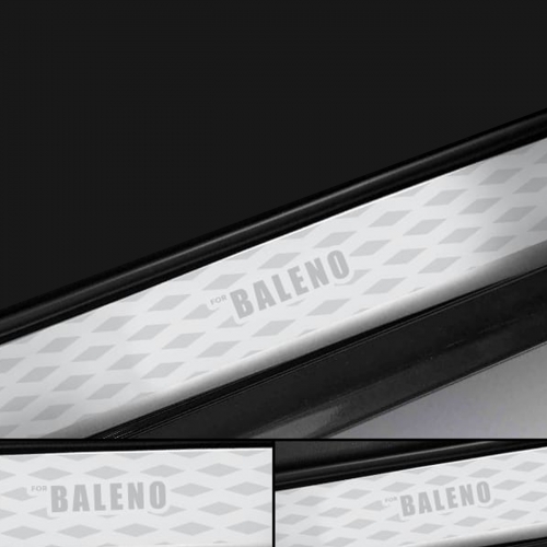Stainless Steel Door Sill Plate Guards for Baleno