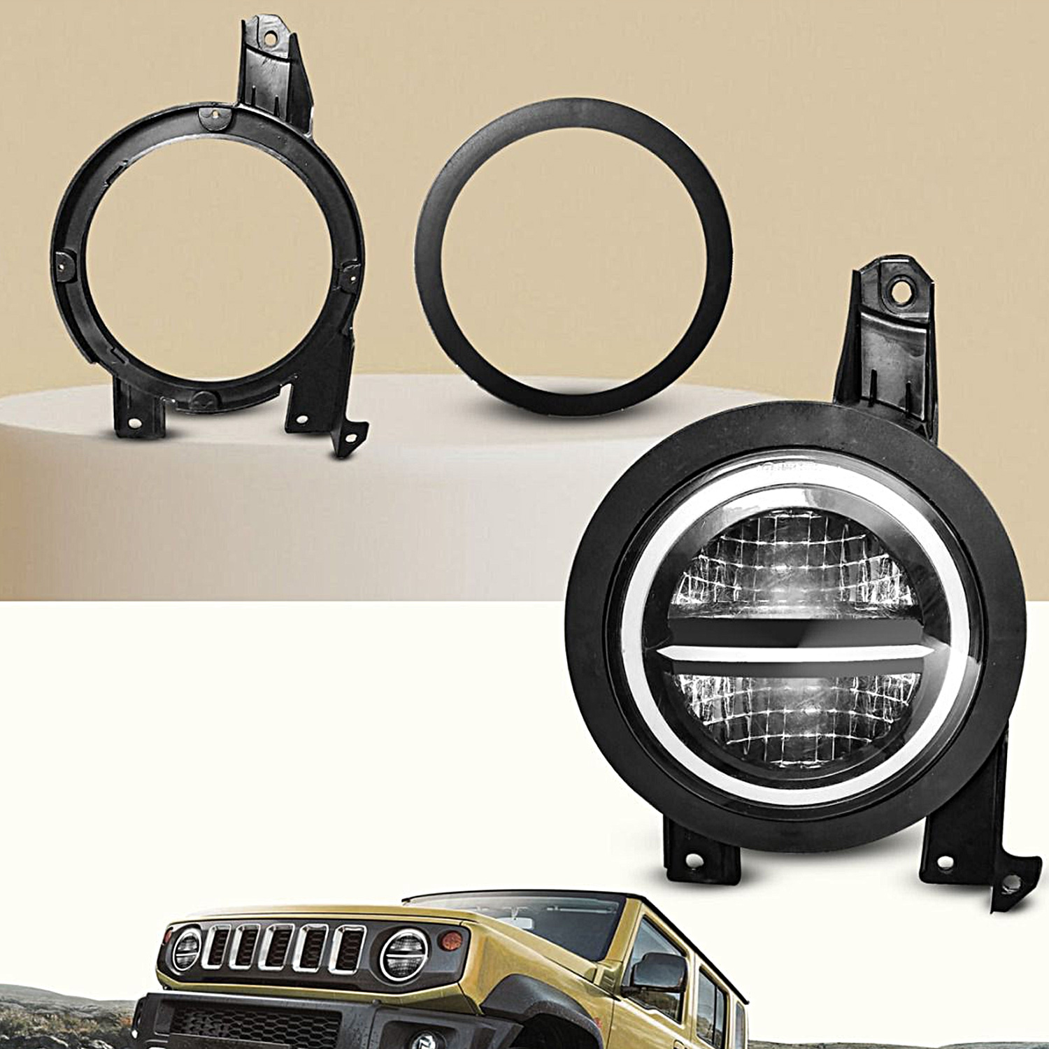 Maruti Suzuki Jimny Headlight Conversation for 7inch Headlight