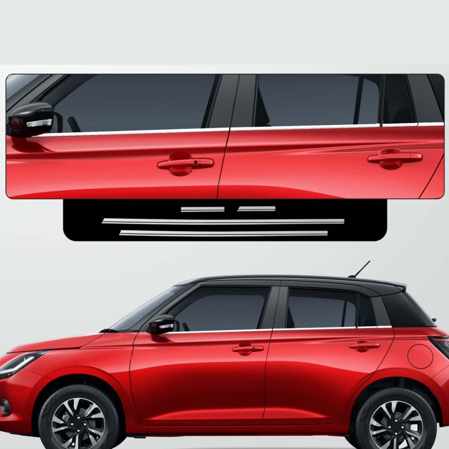 Galio Lower Window Chrome Garnish for Swift New