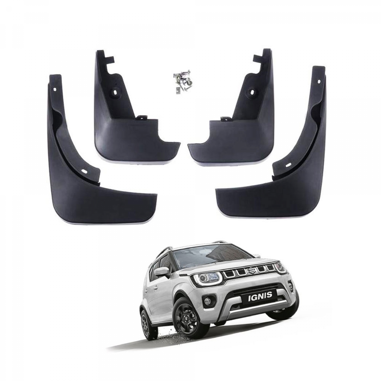 Maruti Suzuki Ignis Techo Best Quality O.E Type Mudflap Set Of 4Pcs