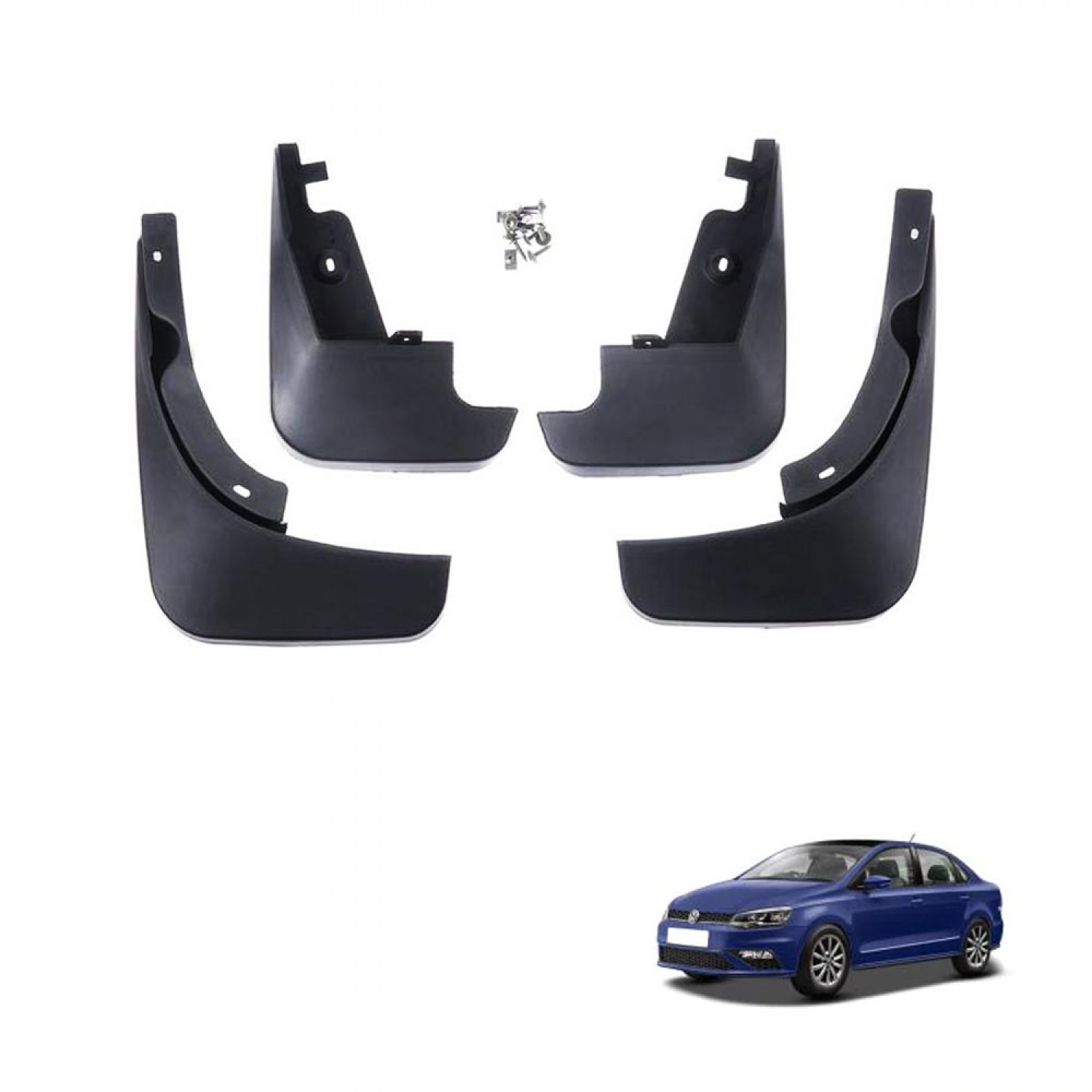 Volkswagen Vento Type 1 Techo Best Quality O.E Type Mudflap Set Of 4Pcs