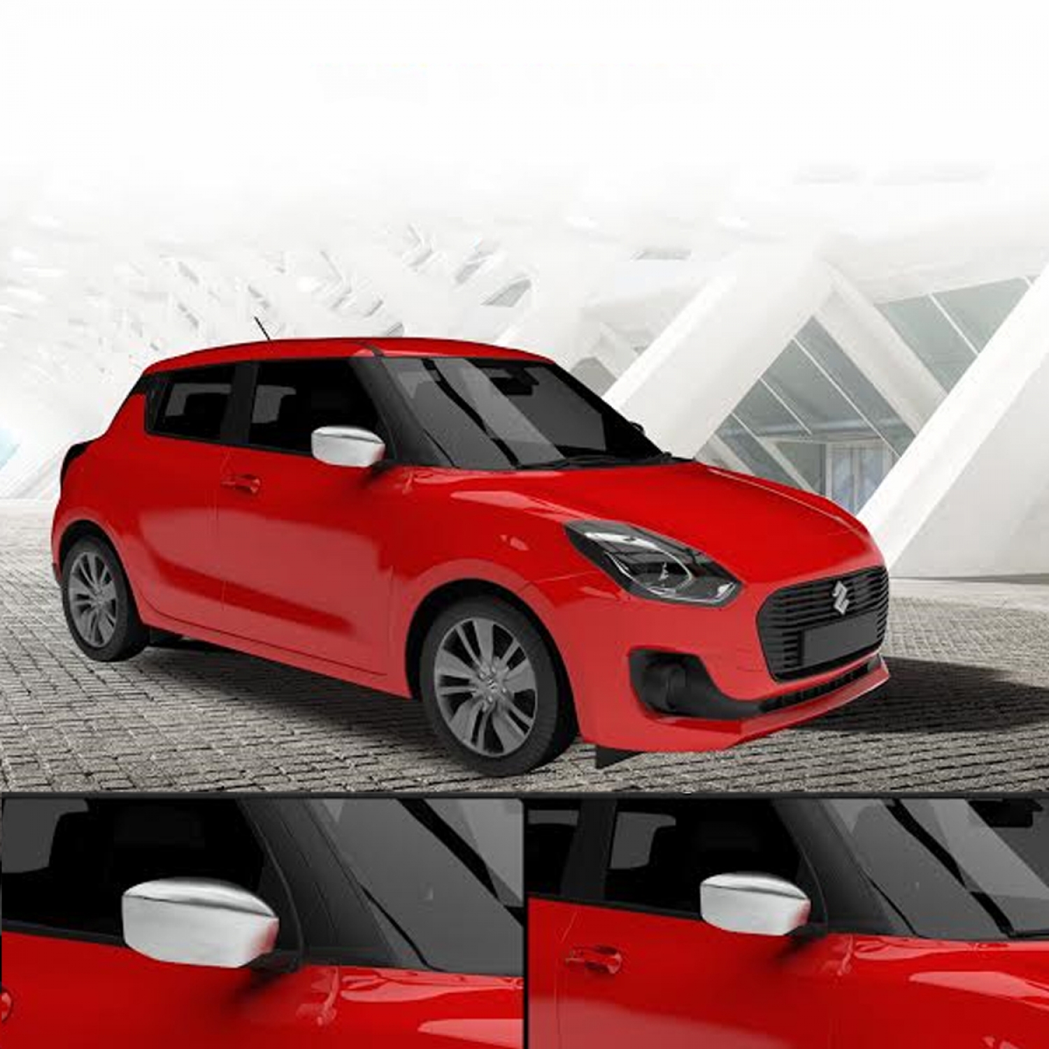 Galio Maruti Suzuki Swift 2018 Onwards ORVM Chrome Cover Garnish