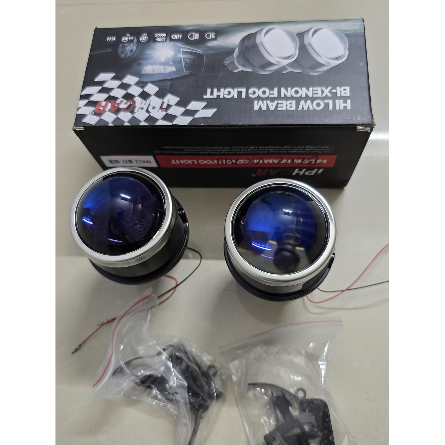IPH Projector Fog Lamp M612 Universal 3 Inch - Blue Lens