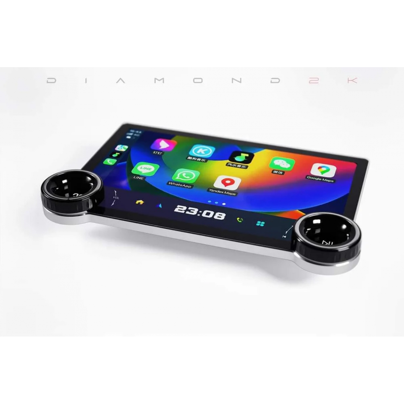 Diamond 2K 11.8 Car Android Stereo With 360 Camera System Double Knob