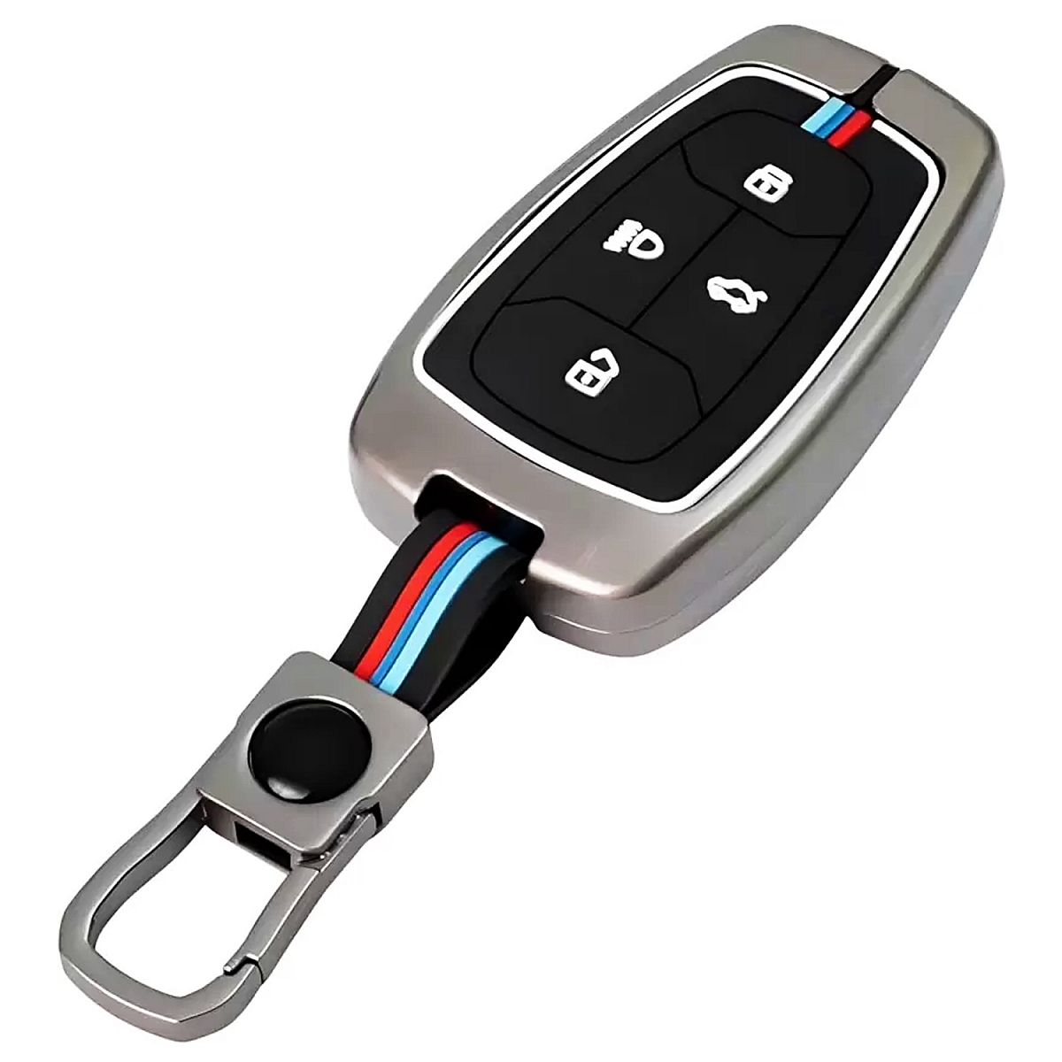 Metal key Cover For Tata Harrier, Safari, Nexon, Altroz, Curvv, Tiago ...