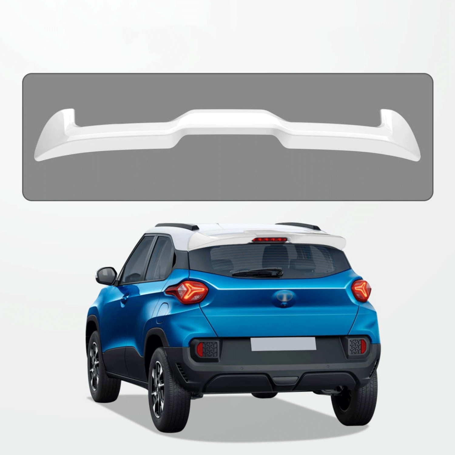 Tata Punch EV Spoiler White
