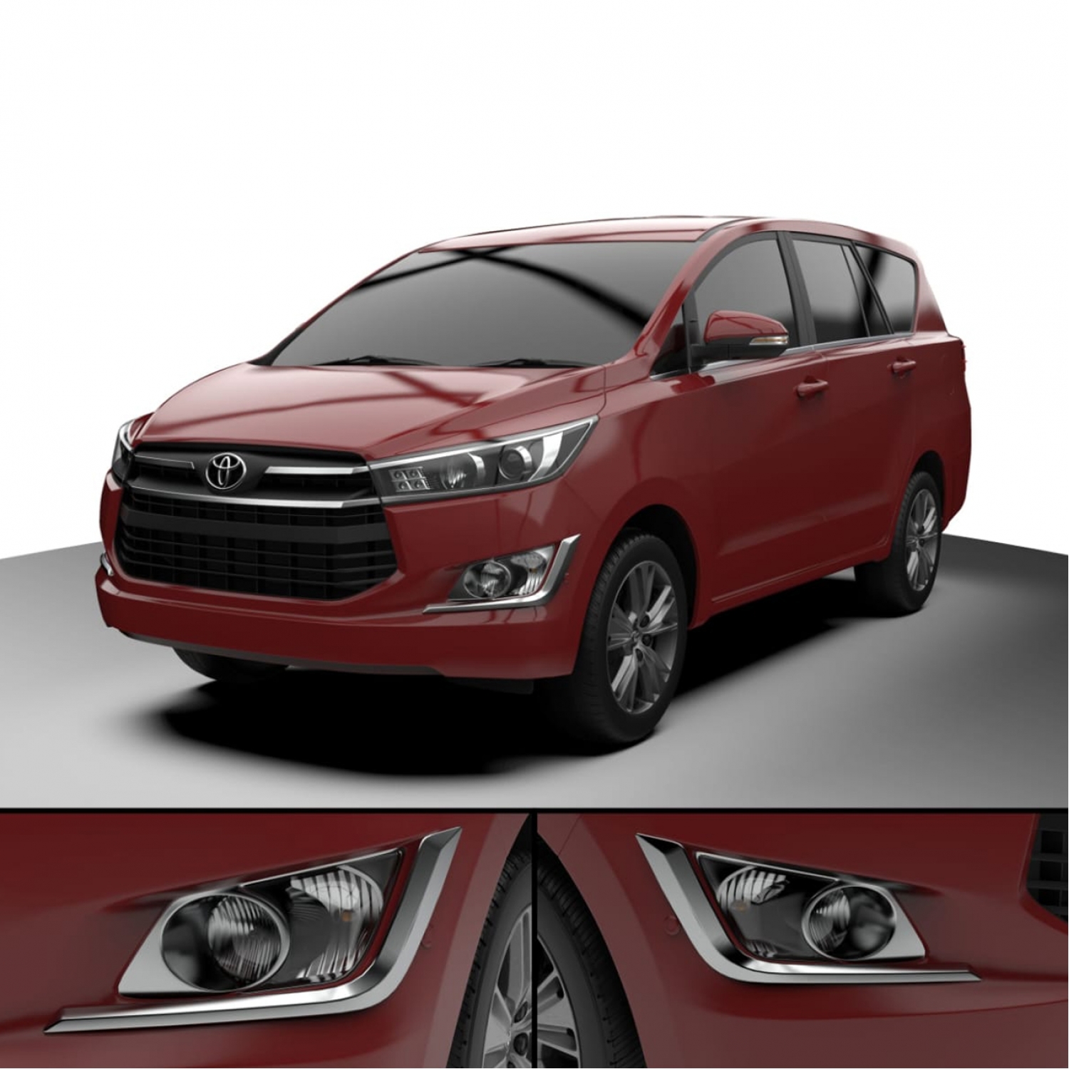 Galio Toyota Innova Old Crysta Fog Lamp Chrome Garnish