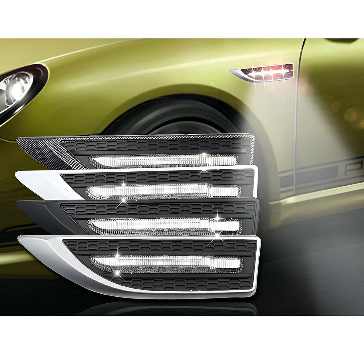 Buy Car Side Fender Light with 3 Colour LED Indicator Online