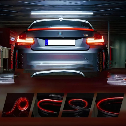 Carhatke Universal Car Rear Spoiler LED Strip Turning Signal Flexible ...