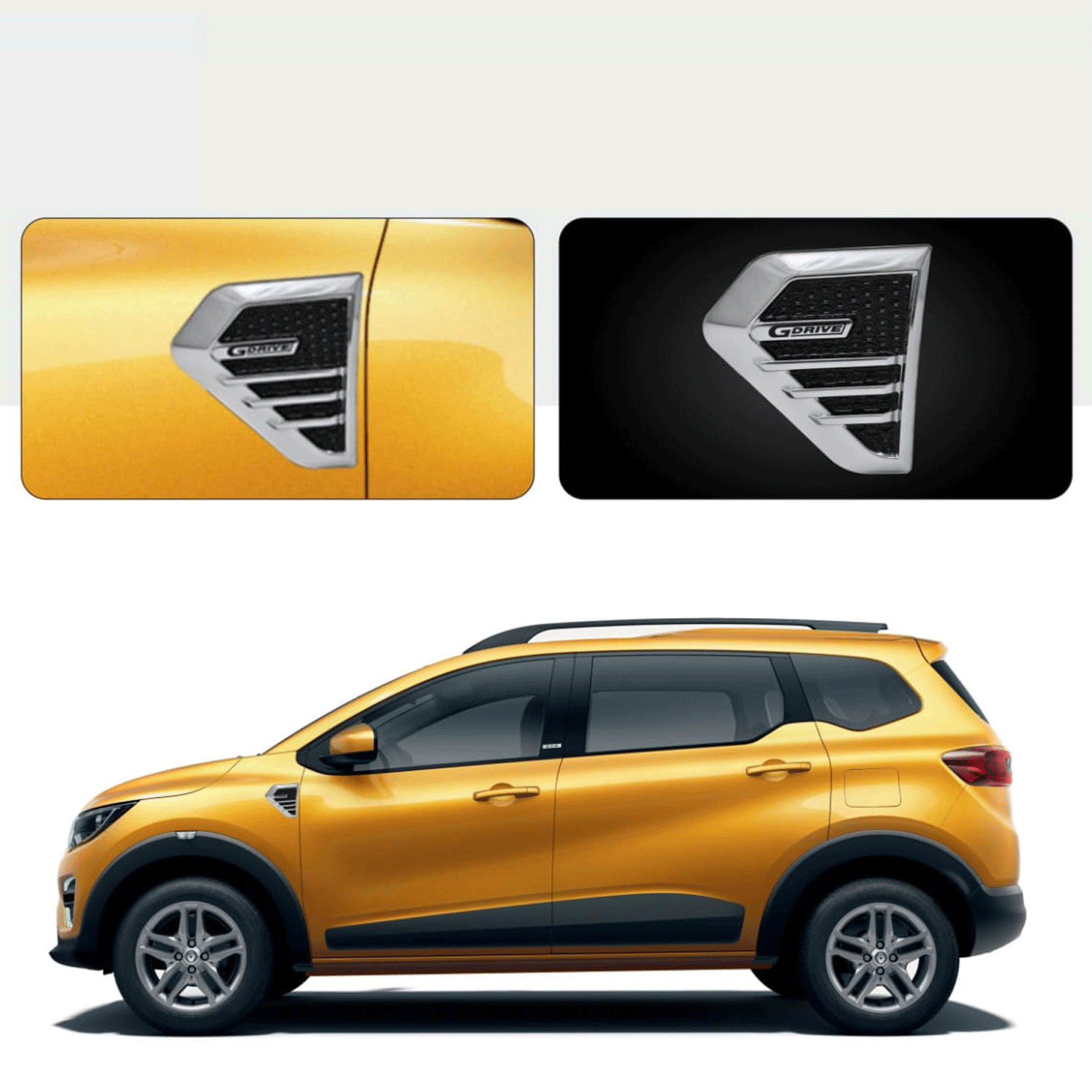 GFX G Drive Side Vent Air Flow Chrome Plated Sticker - Dynamic