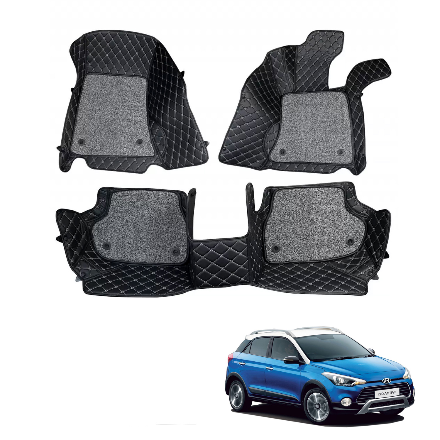Hyundai i20 rubber car mats store